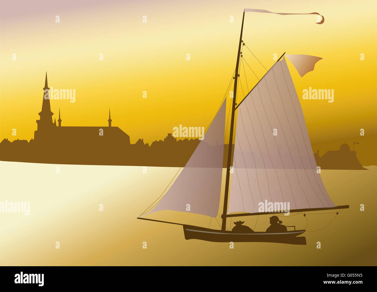 Ship under full sail hi-res stock photography and images - Alamy