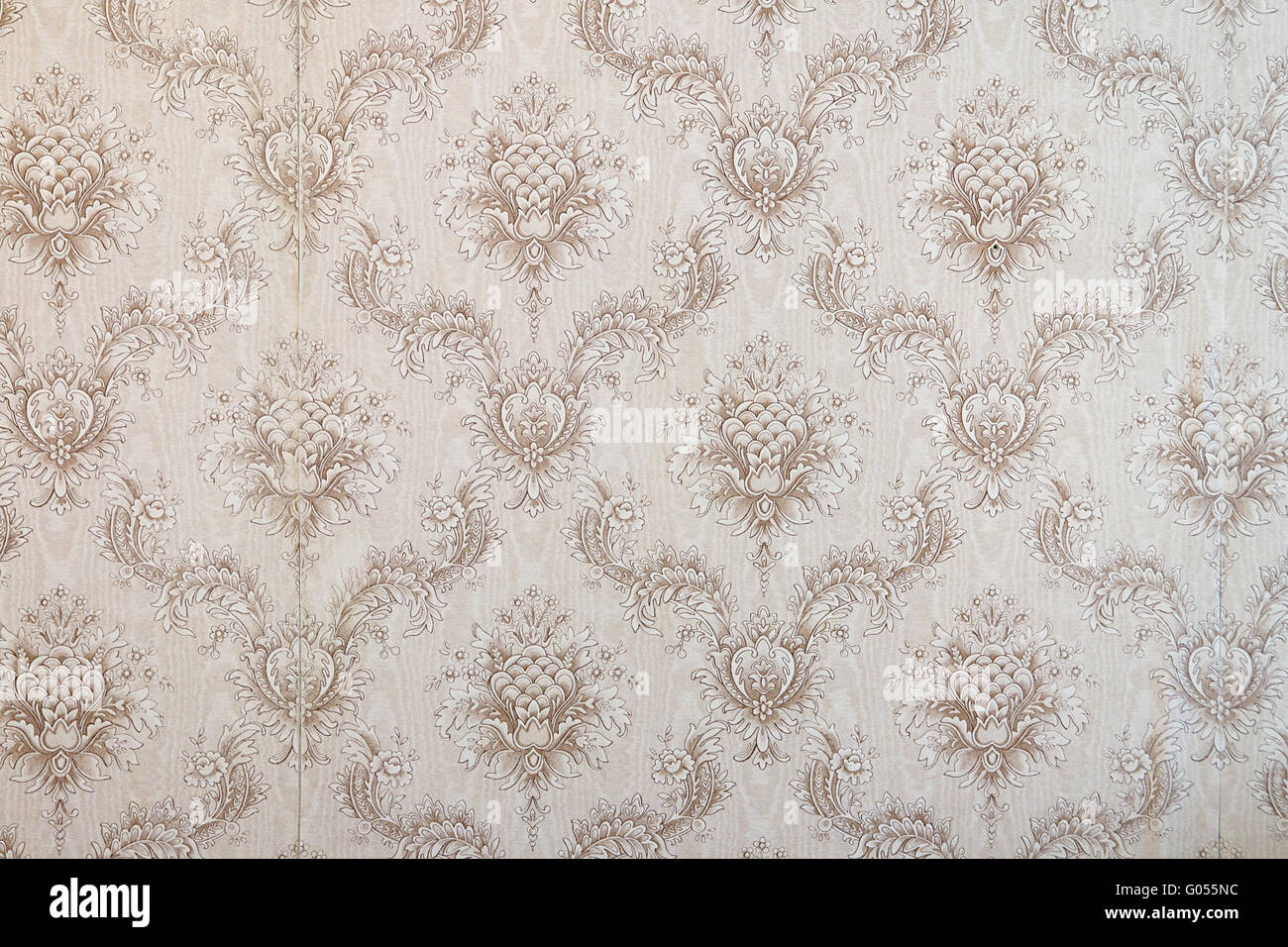 Old beige wallpaper for texture or background Stock Photo - Alamy