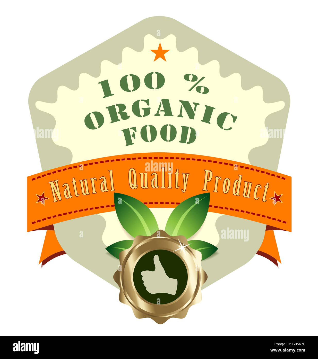 Organic food with label hi-res stock photography and images - Alamy