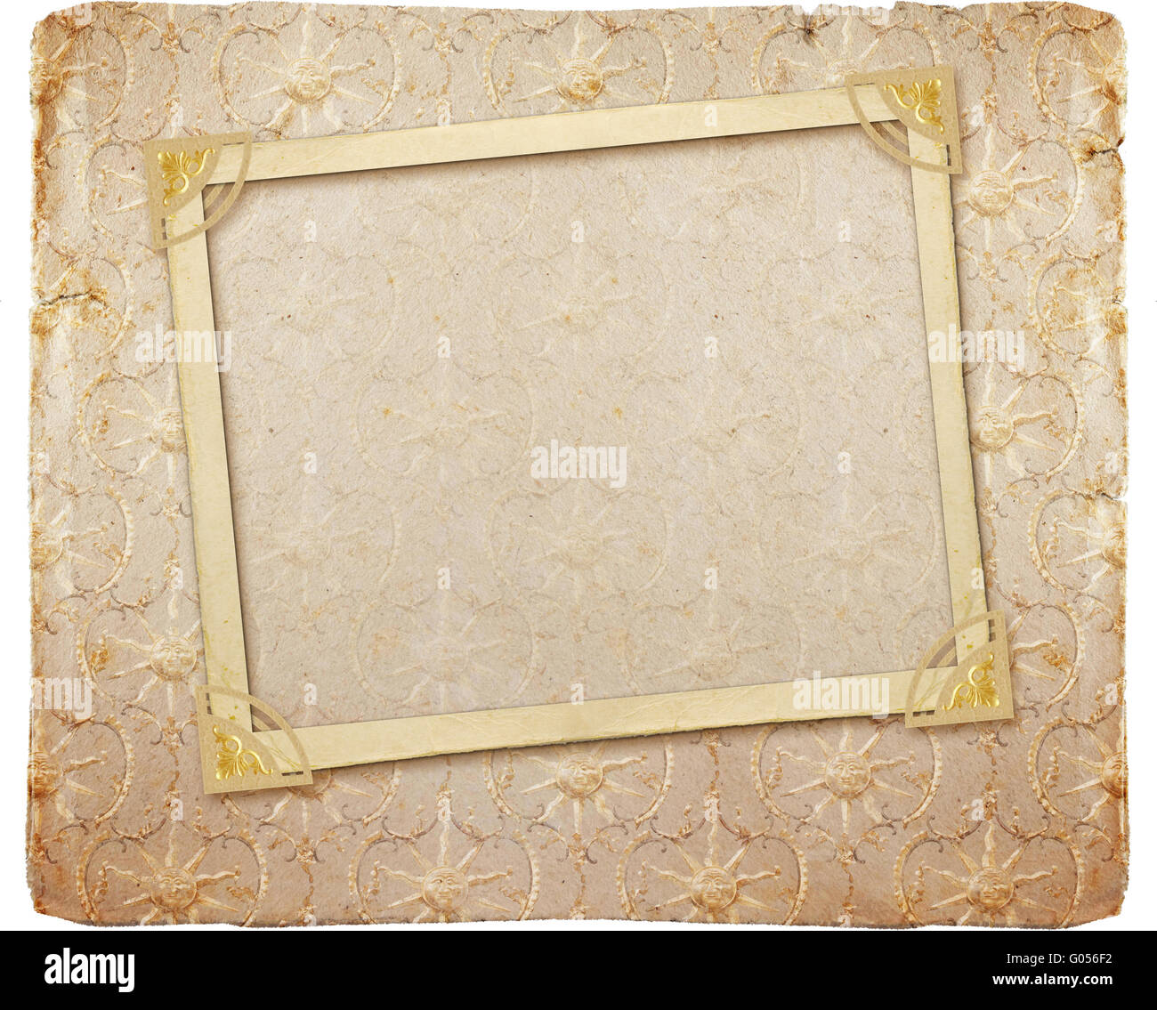 Vintage background with frames Stock Photo - Alamy