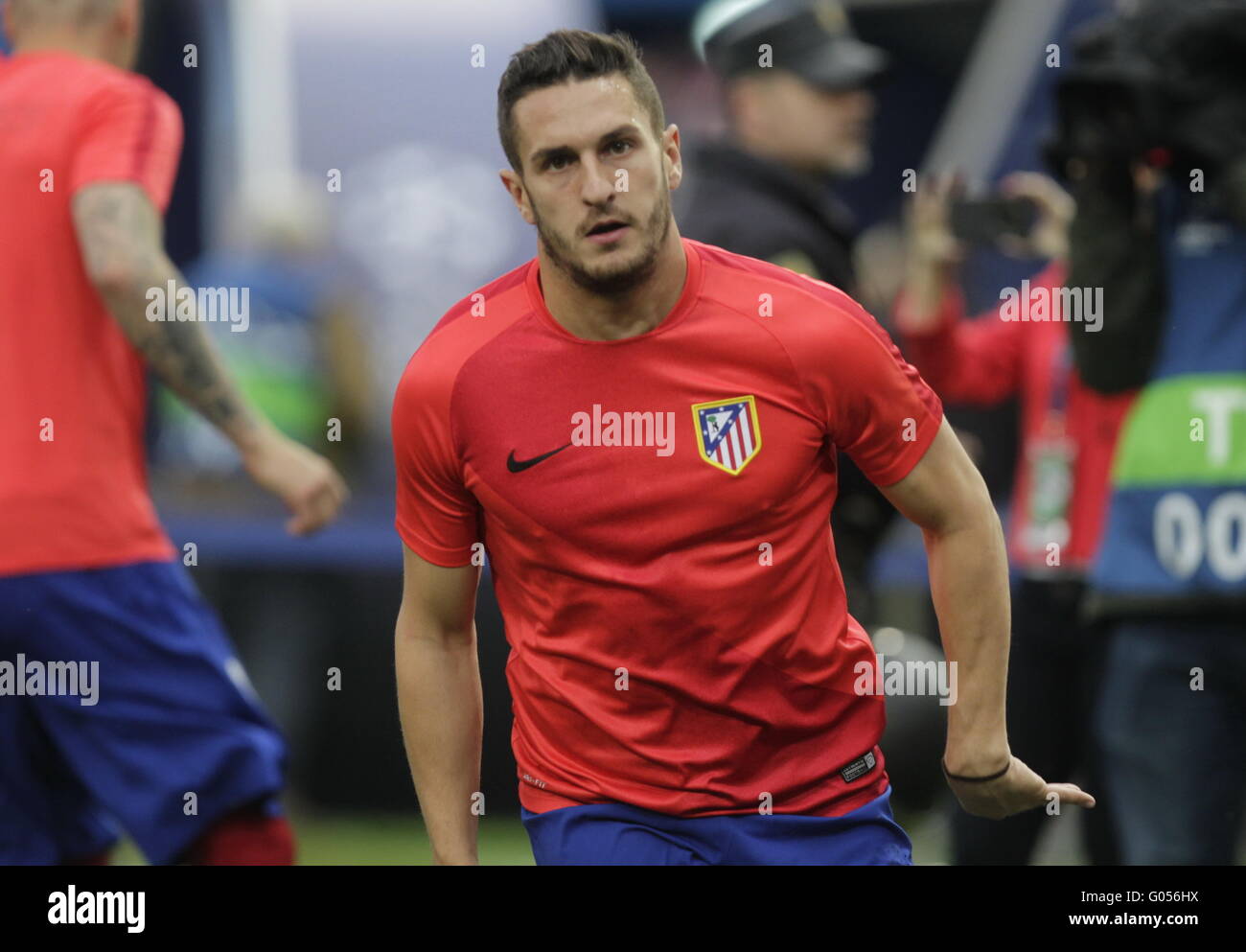 Gabi of Atlético Madrid in action during the match of Champions League ...