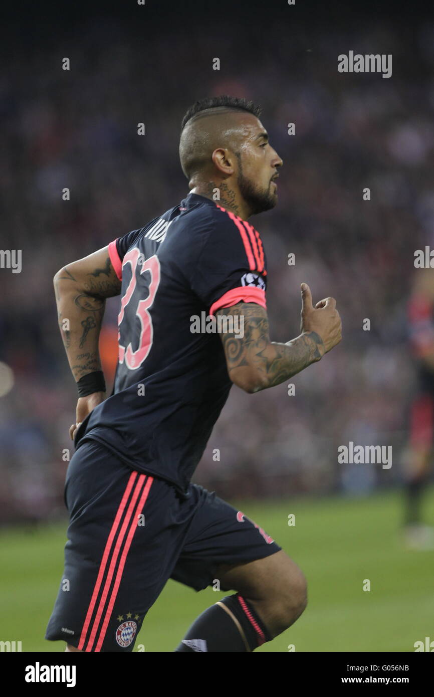 Arturo vidal of Bayern Munich in action during the match of Champions ...