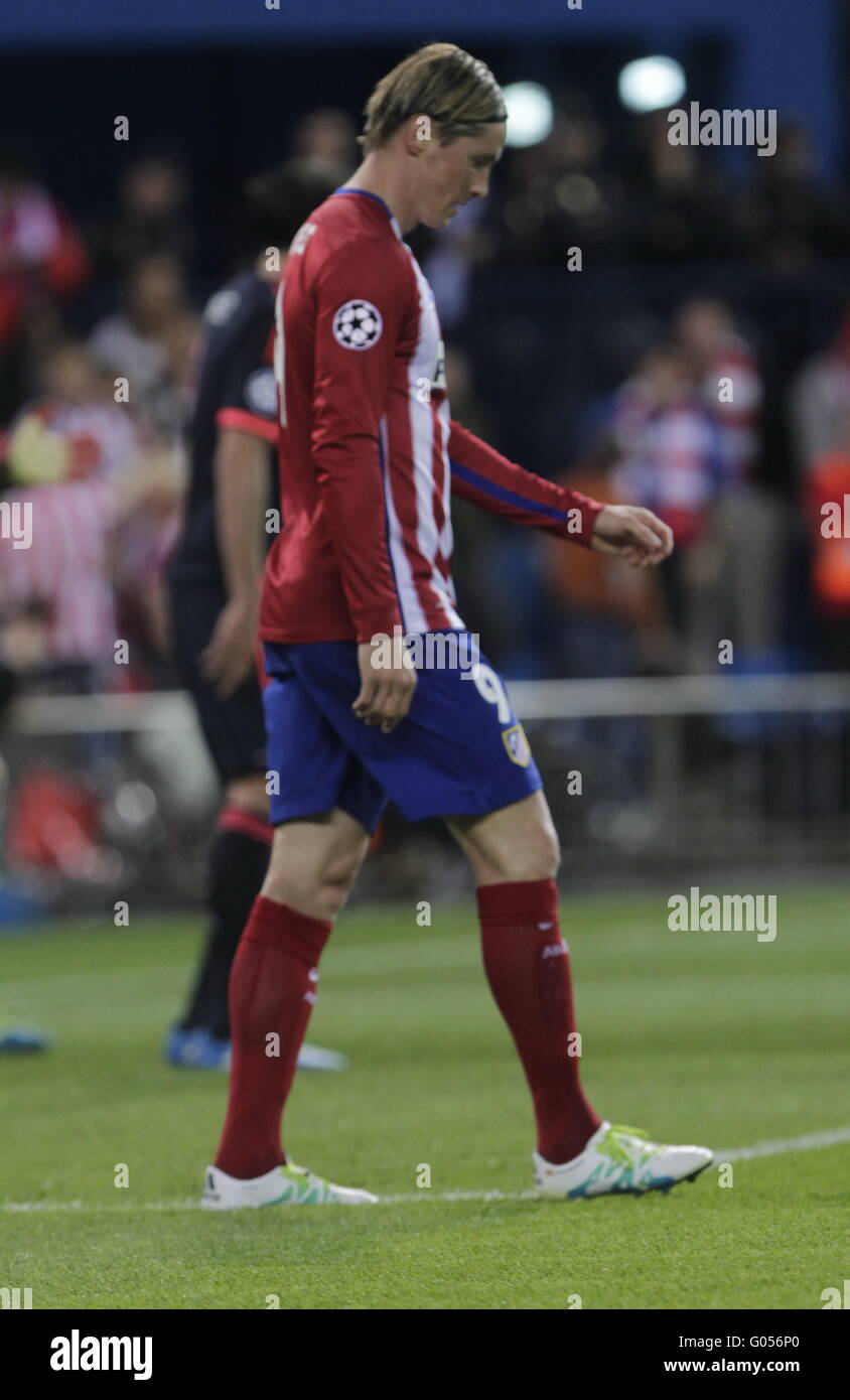 Fernando Torres of Atlético Madrid in action during the match of ...