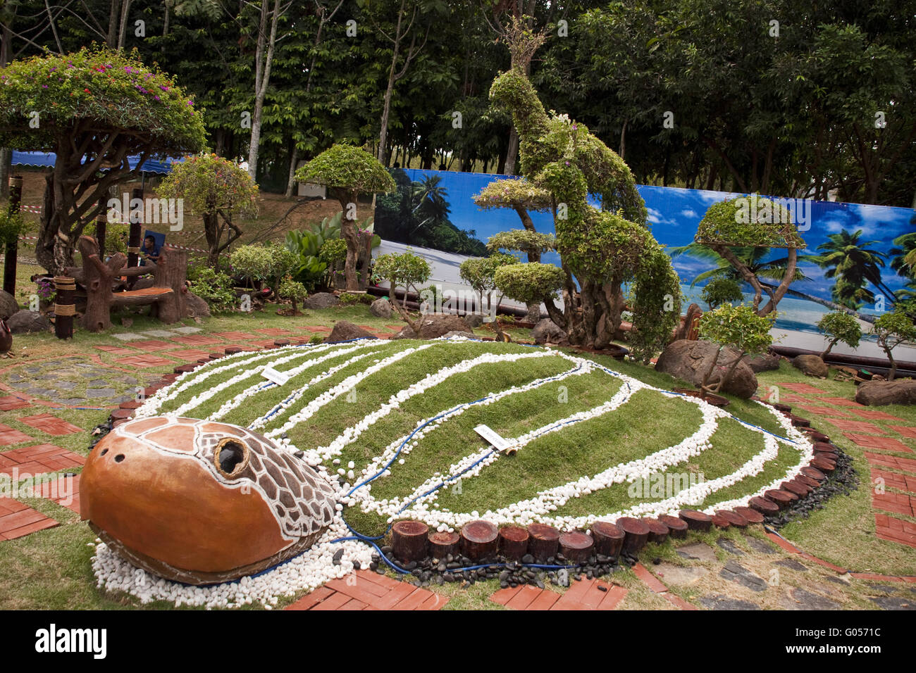 turtle garden design Stock Photo - Alamy