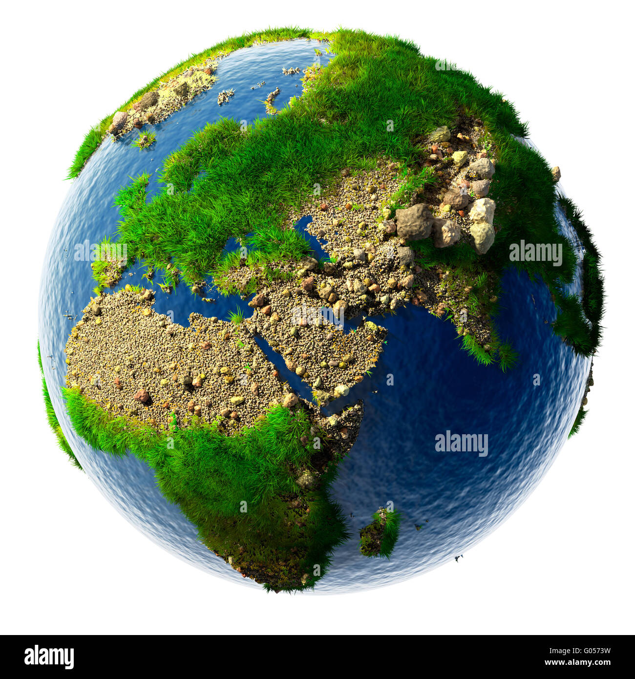 Detailed concept nature of the Earth in miniature Stock Photo - Alamy