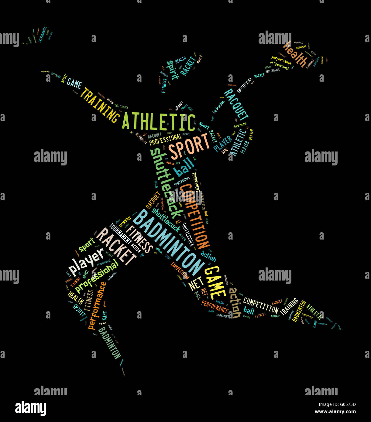 Badminton word shuttlecock hi-res stock photography and images - Alamy