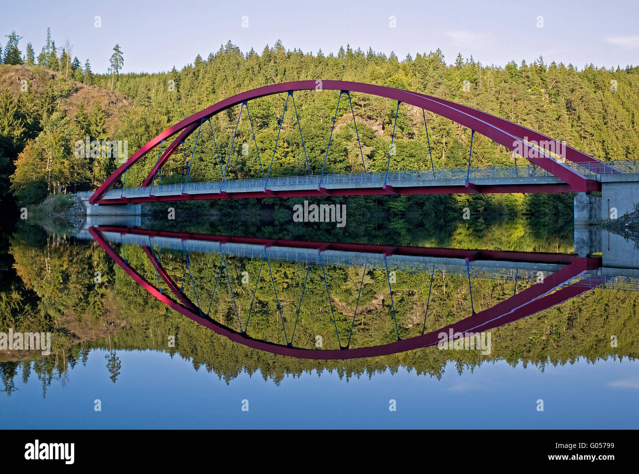 river Saale bridge in the near of castle Burgk Stock Photo - Alamy