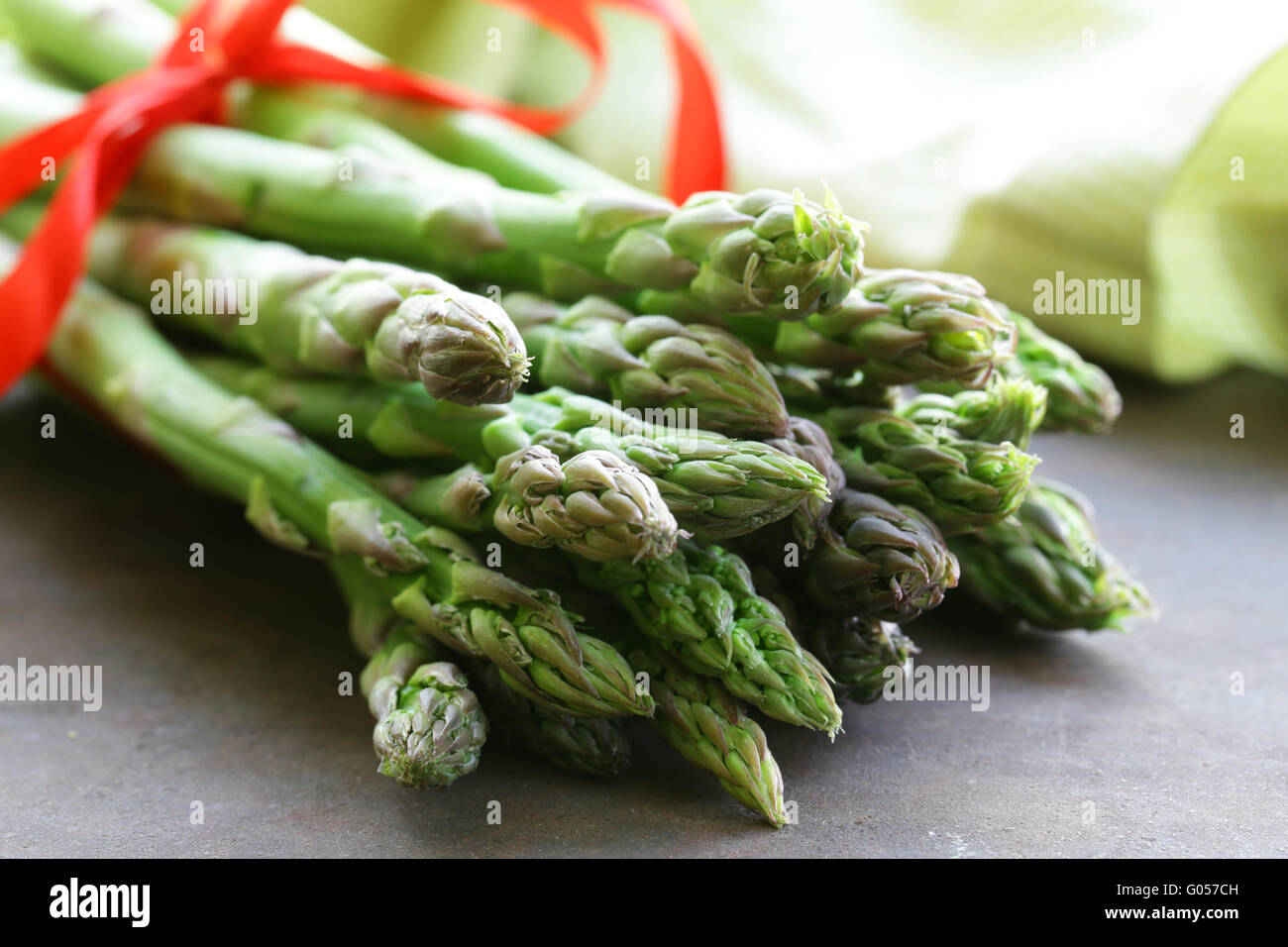 Fresh raw green asparagus, spring vegetables Stock Photo - Alamy