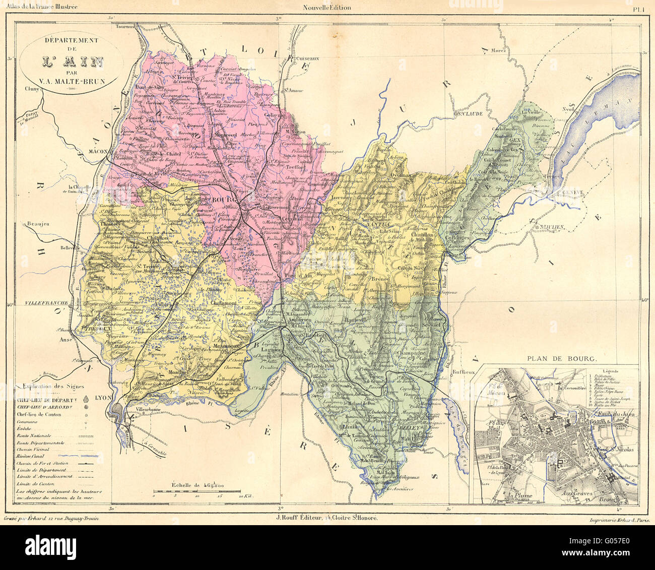 Map of ain hi-res stock photography and images - Alamy
