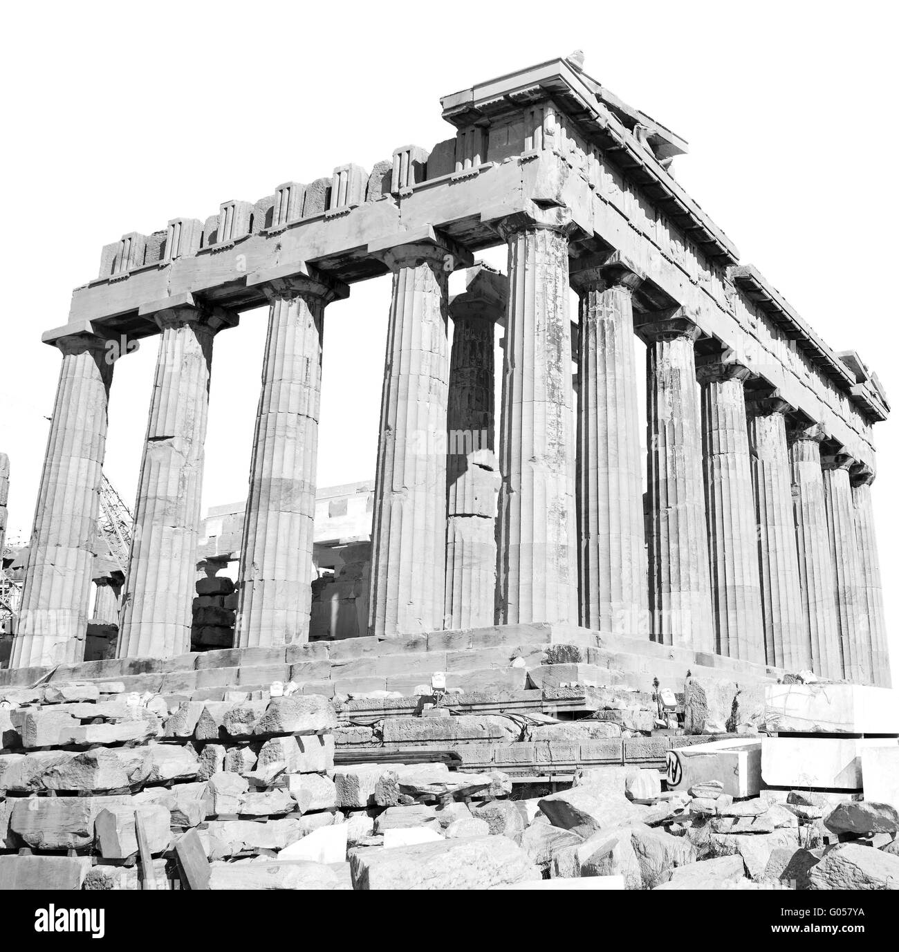 in greece the old architecture and historical place parthenon athens ...