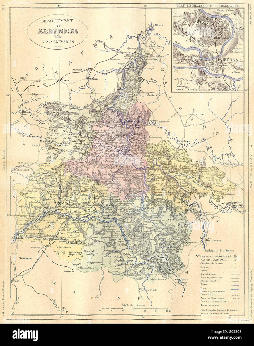 Map ardennes france hi-res stock photography and images - Alamy