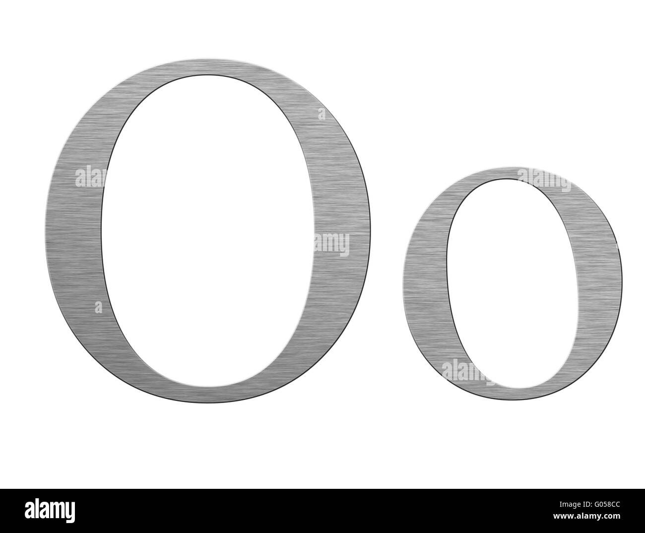 Metal texture made in the shape of english letter Stock Photo - Alamy