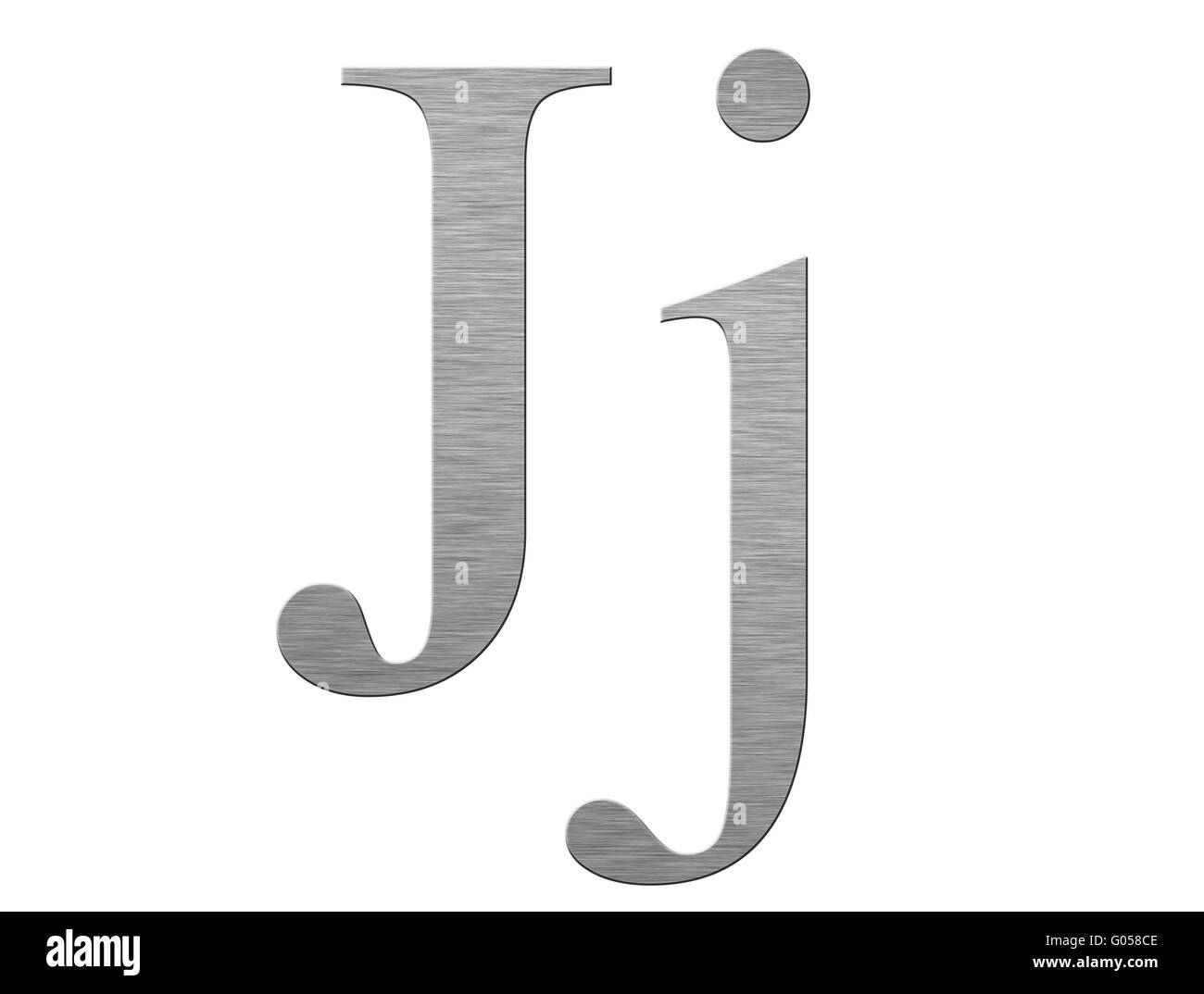 Metal texture made in the shape of english letter Stock Photo - Alamy