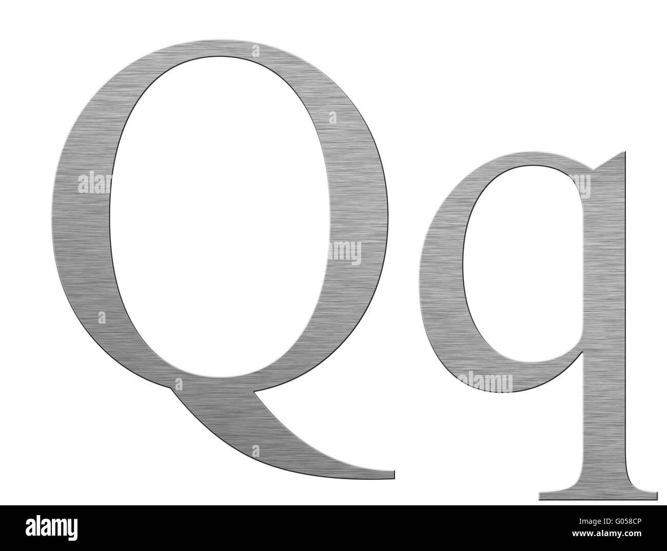 Metal texture made in the shape of english letter Stock Photo - Alamy