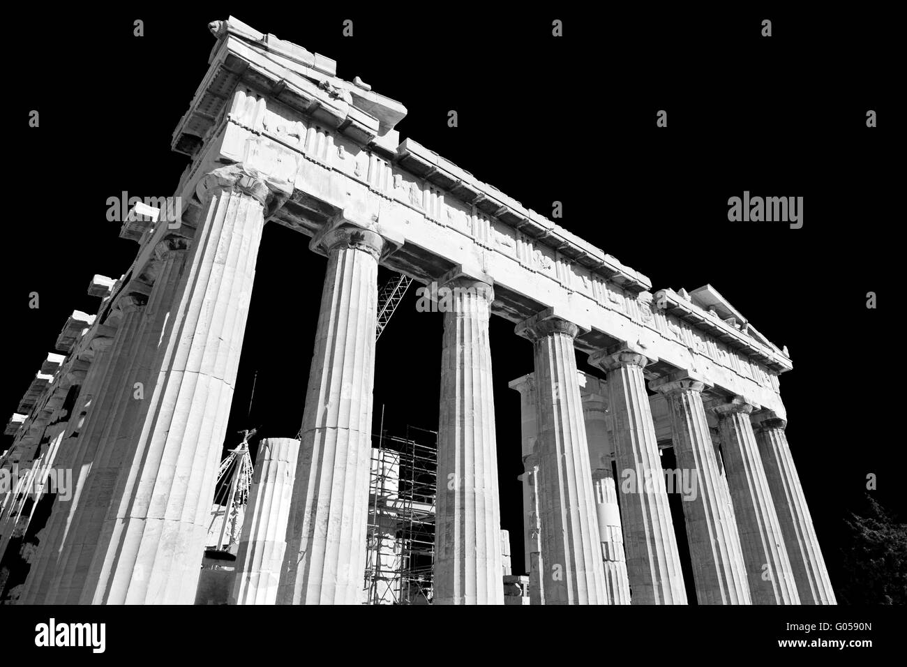 in greece the old architecture and historical place parthenon athens ...