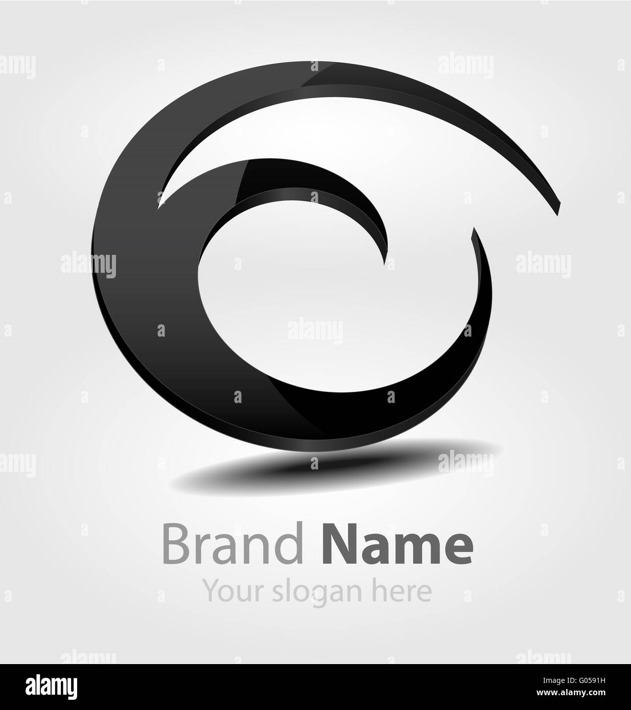 Brand black logo Stock Photo - Alamy