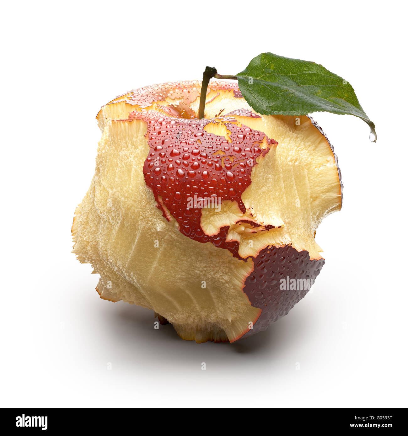 Apple core sign Cut Out Stock Images & Pictures - Alamy