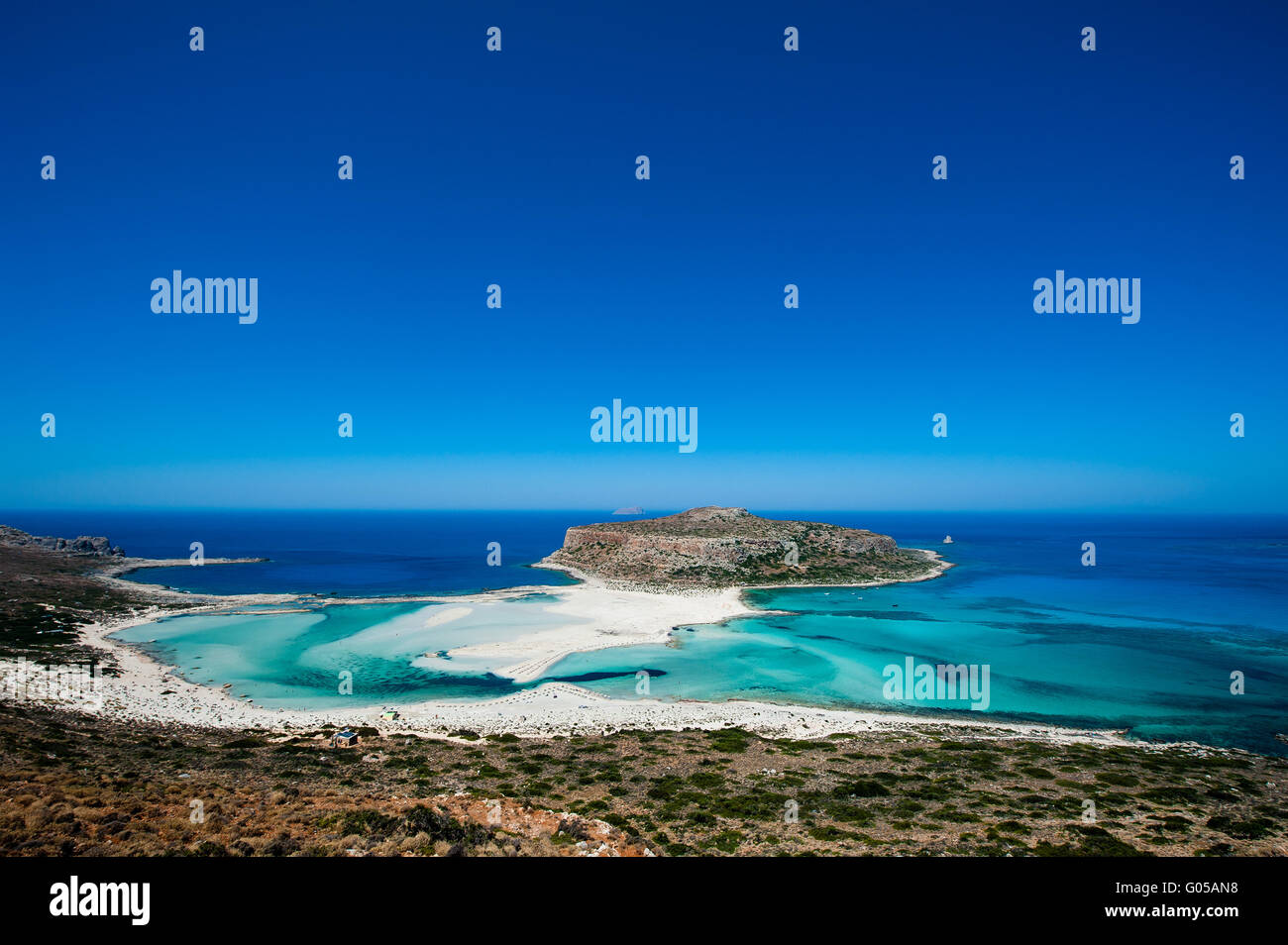 Beautiful Beach on Crete Stock Photo - Alamy