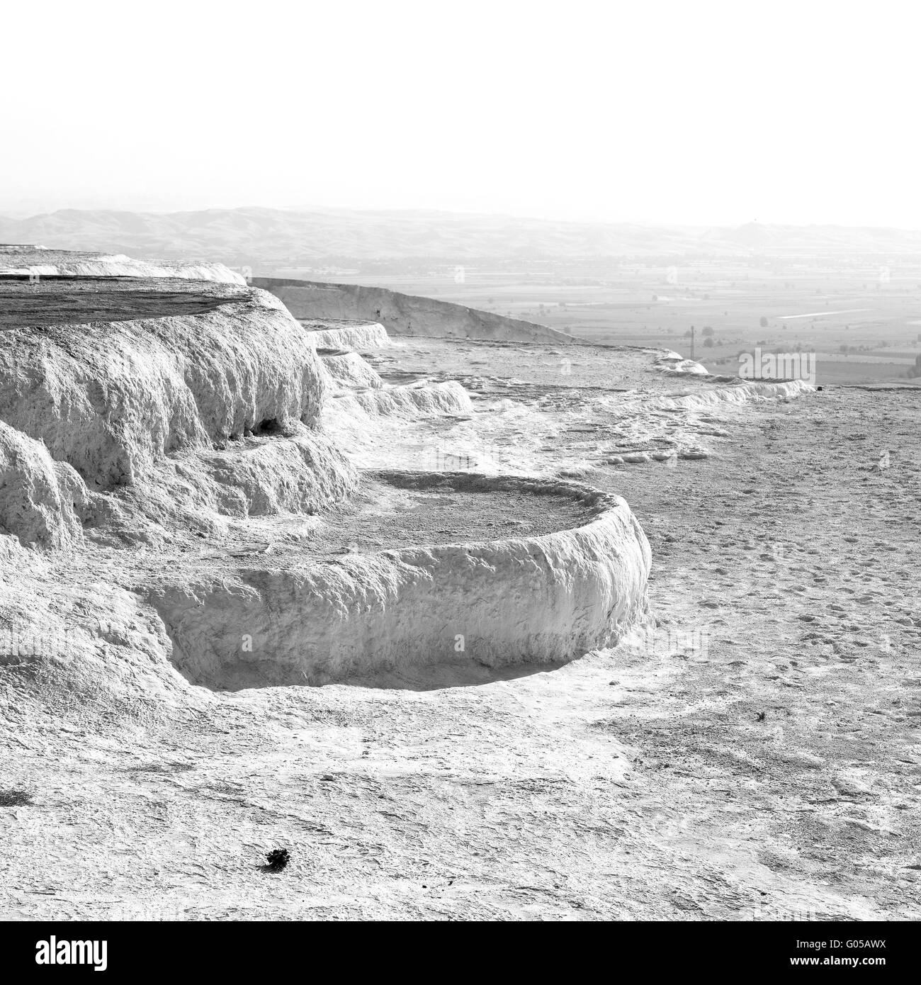 unique abstract in pamukkale turkey asia the old calcium bath and ...