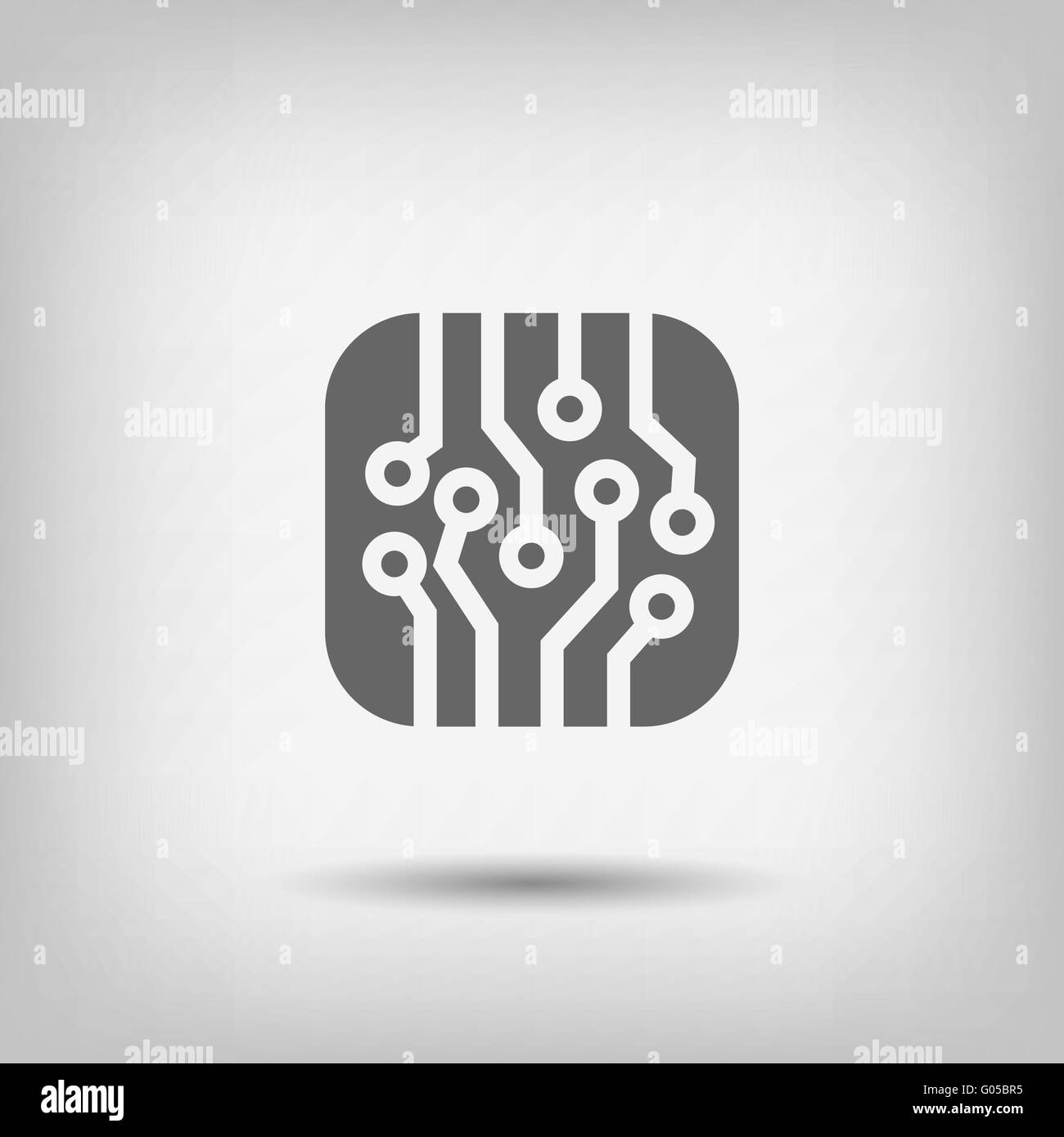 circuit board icon Stock Vector Image & Art - Alamy