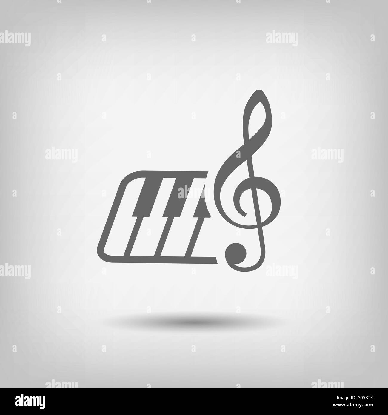 music key and keyboard icon Stock Vector Image & Art - Alamy
