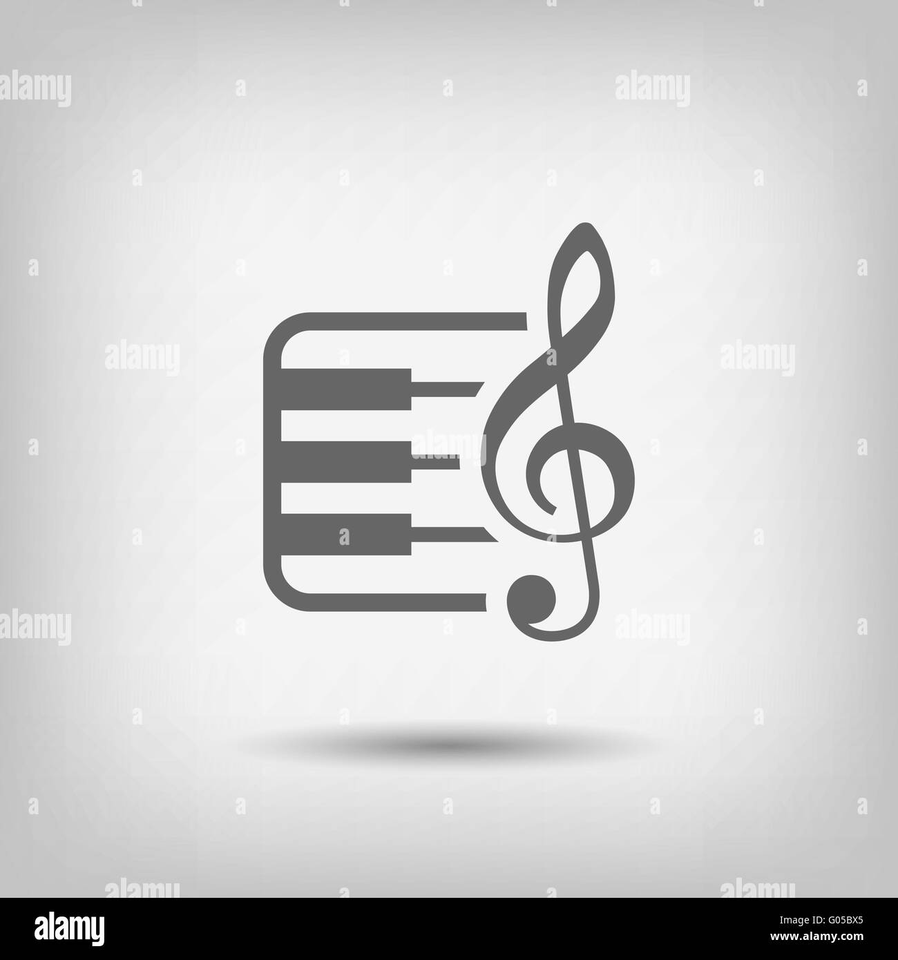 music key and keyboard icon Stock Vector Image & Art - Alamy