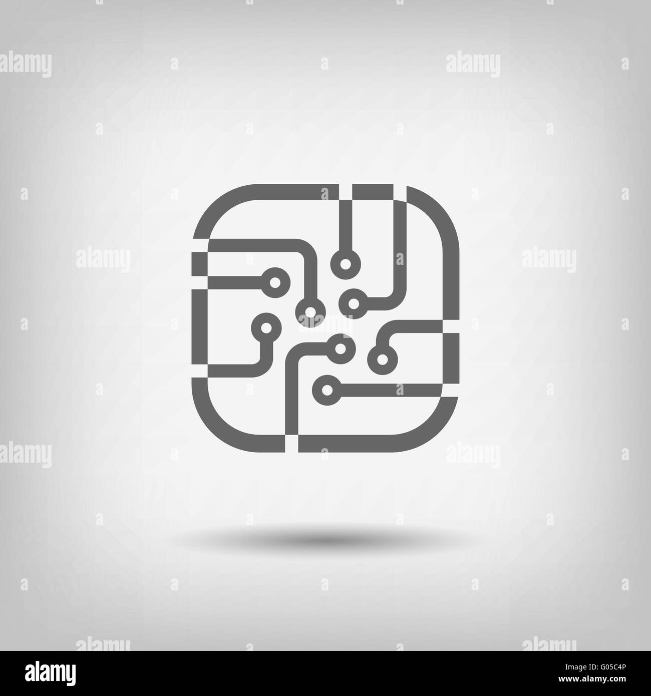 circuit board icon Stock Vector Image & Art - Alamy