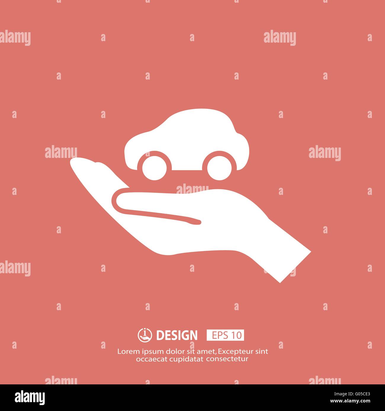 car in hand icon Stock Vector Image & Art - Alamy