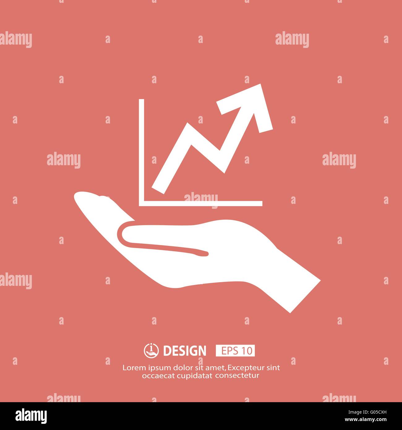 graph in hand icon Stock Vector Image & Art - Alamy