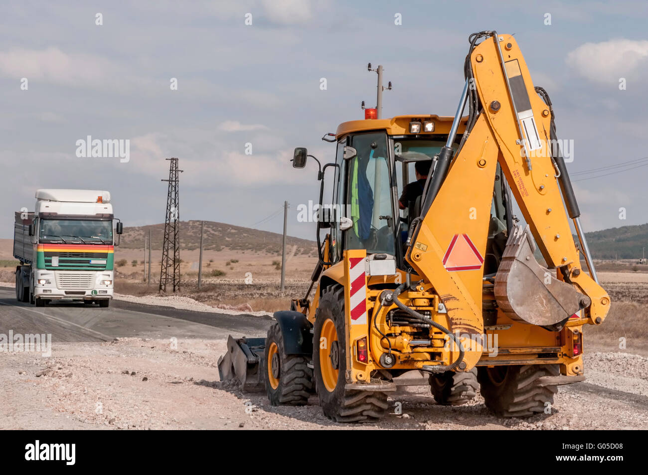 Construction and repair of roads and highways Stock Photo - Alamy
