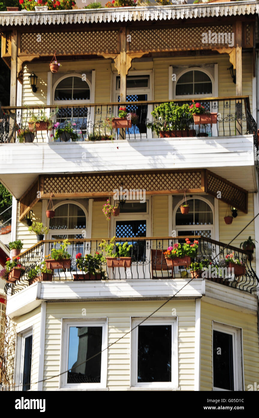 Wooden house in the suburb of Istanbul Tarabya Stock Photo - Alamy