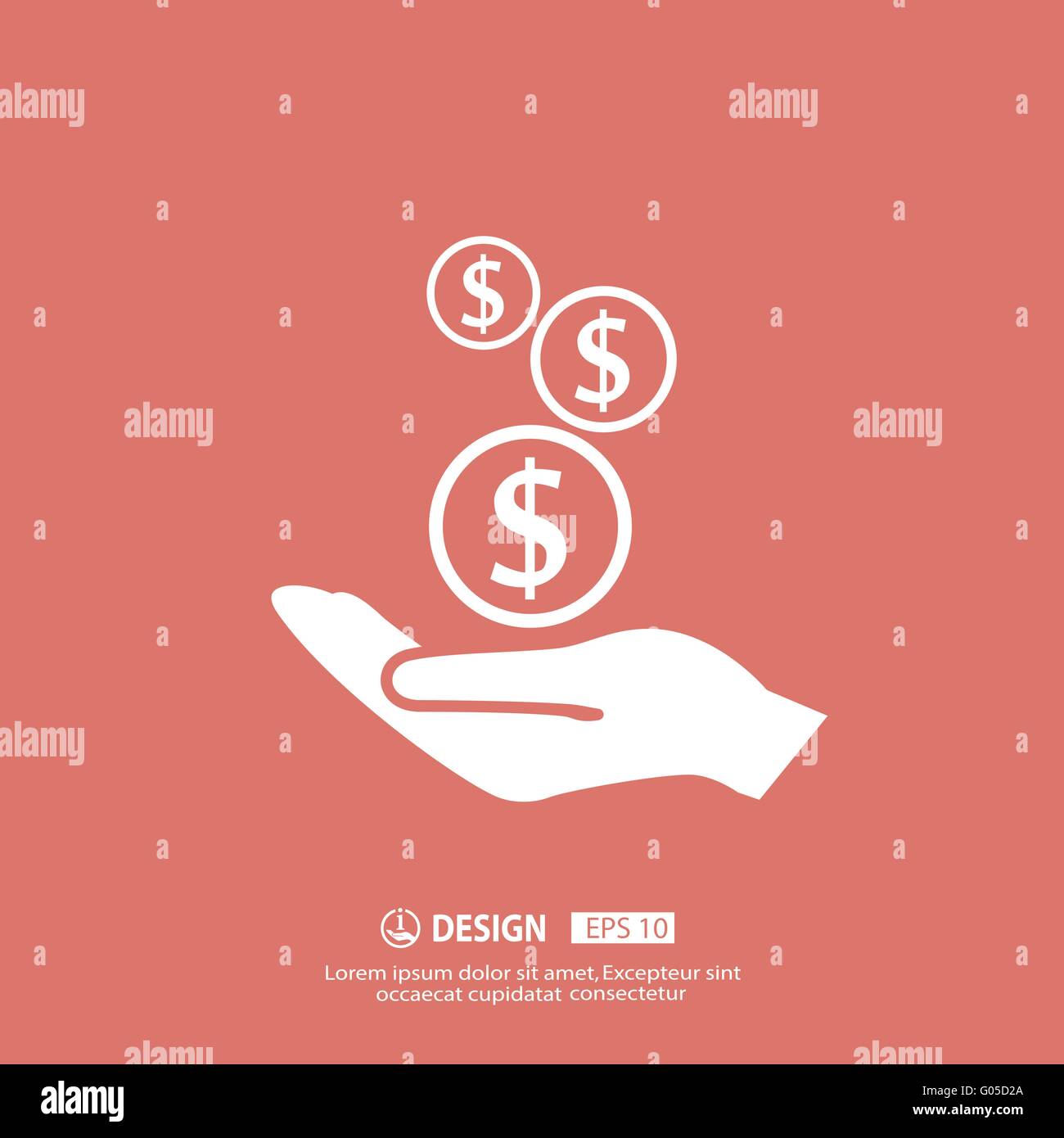money in hand icon Stock Vector Image & Art - Alamy