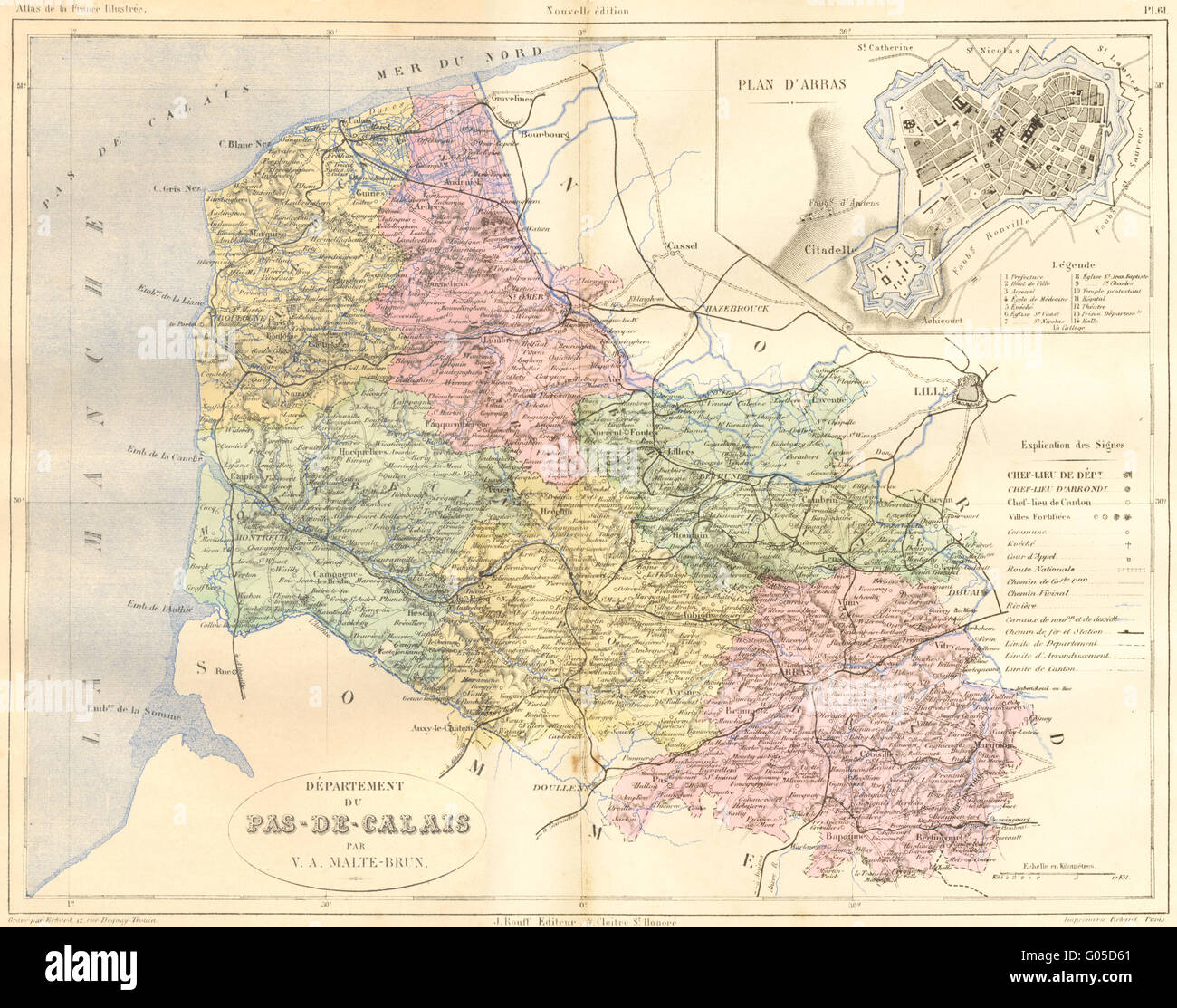 Map of arras hi-res stock photography and images - Alamy