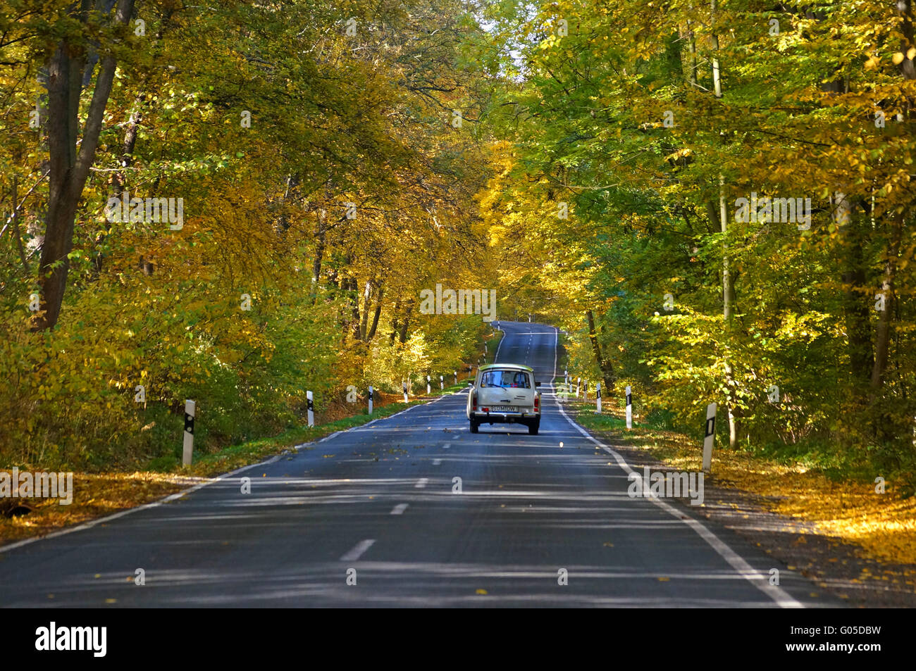 A German road in autumn Stock Photo - Alamy