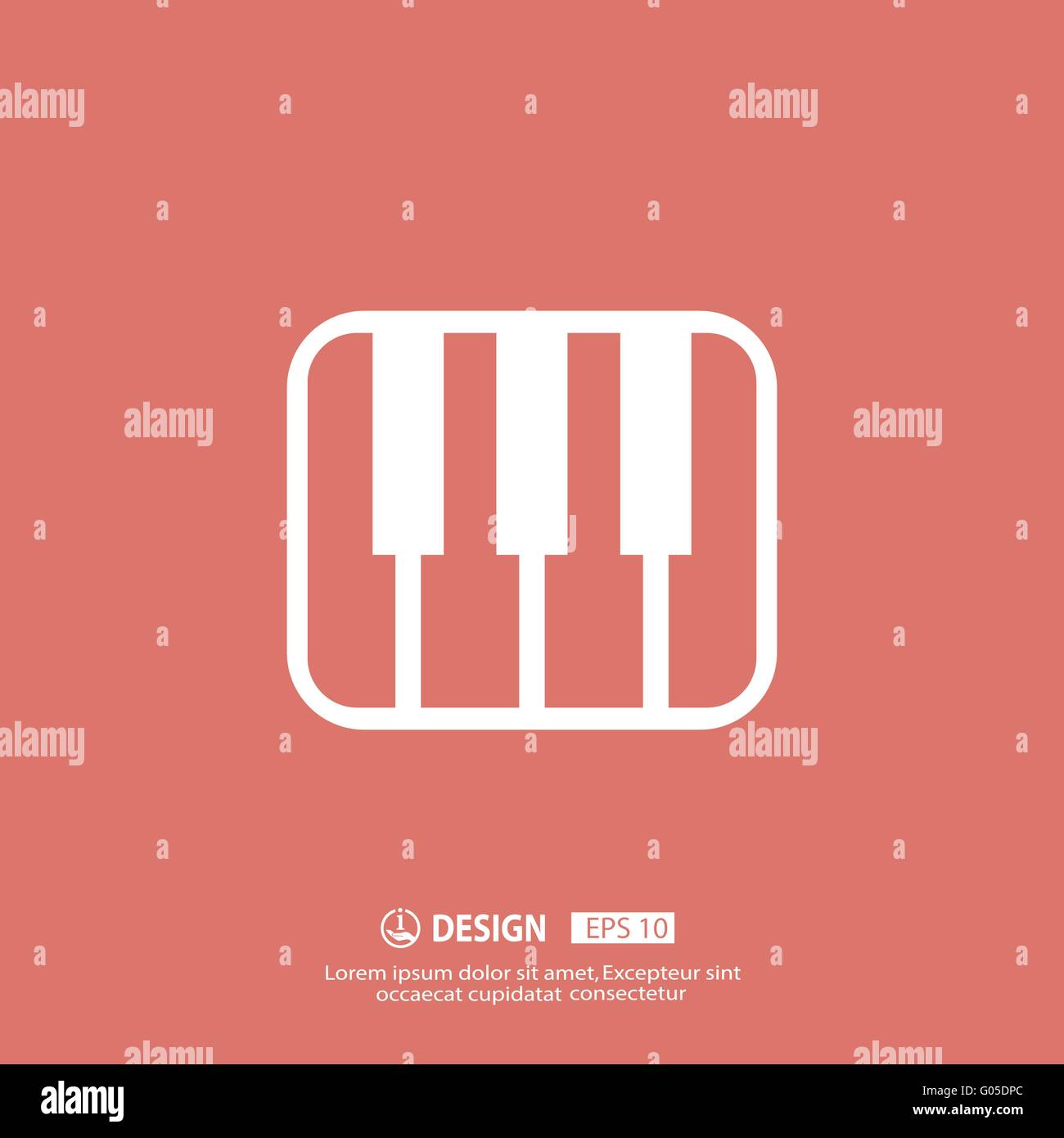 music keyboard icon Stock Vector Image & Art - Alamy