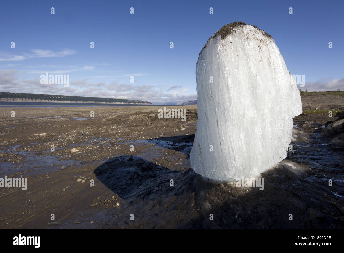 Ice on the Lena River / Yakutia Stock Photo - Alamy