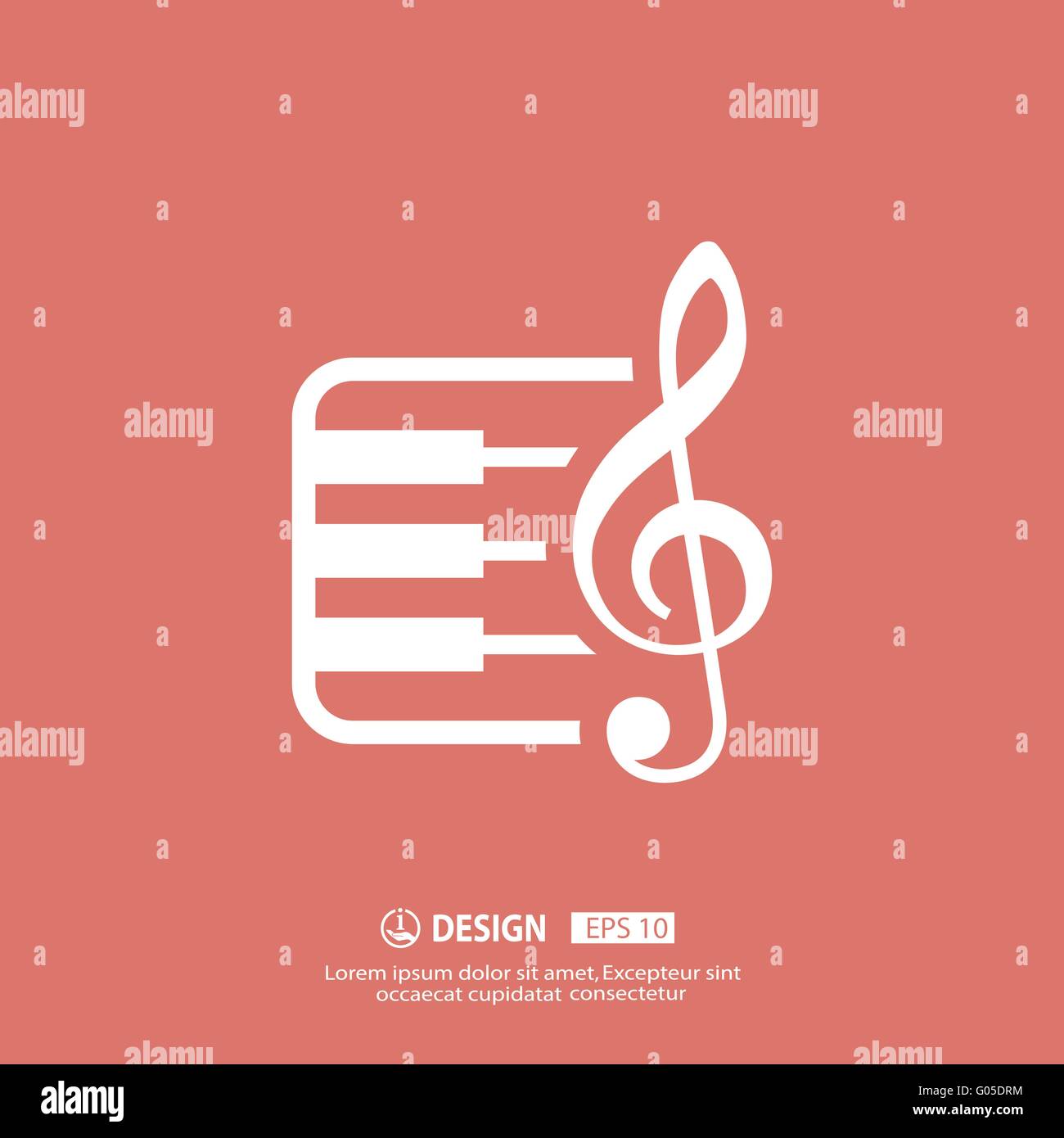 music key and keyboard icon Stock Vector Image & Art - Alamy