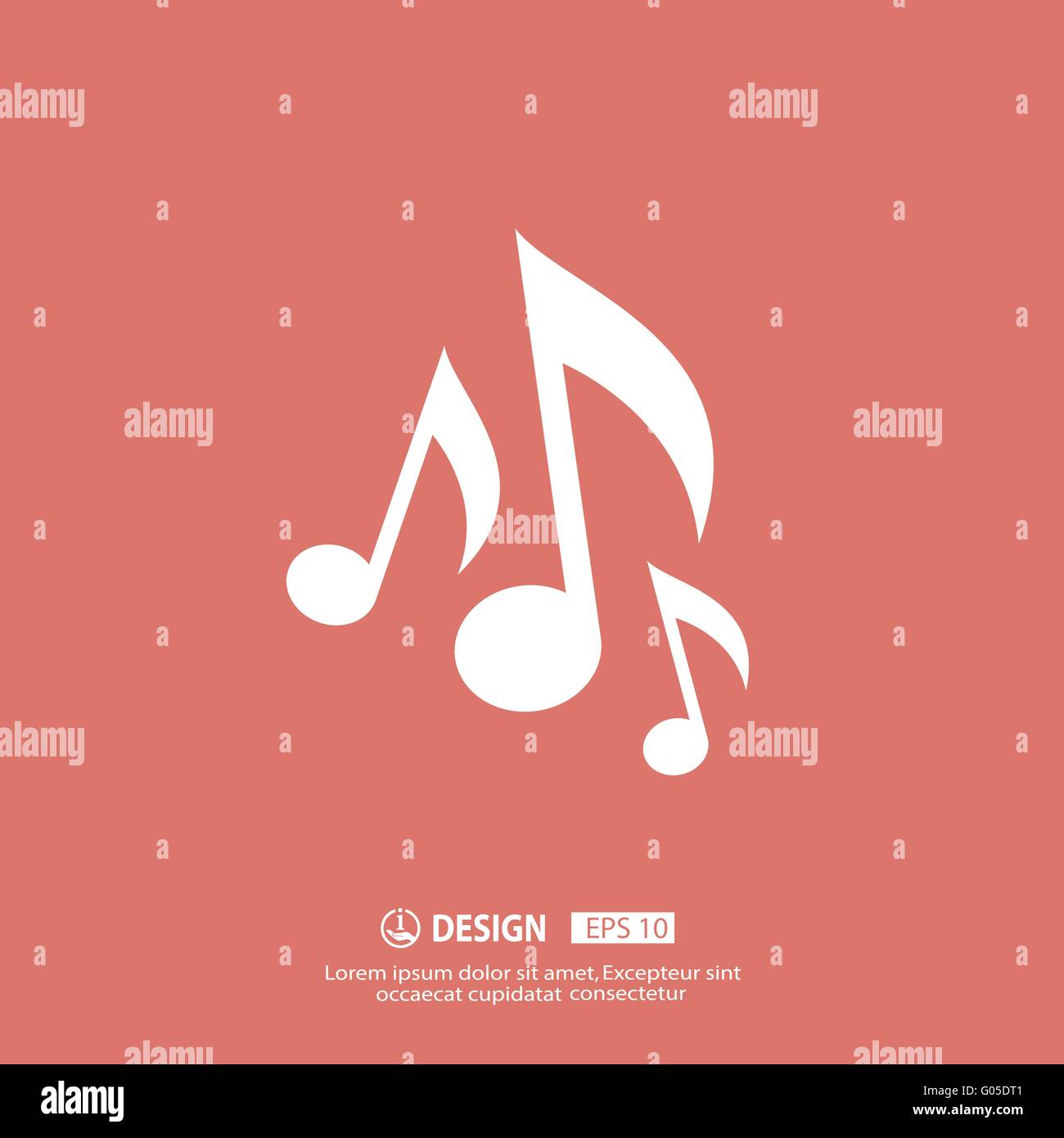 music note icon Stock Vector Image & Art - Alamy