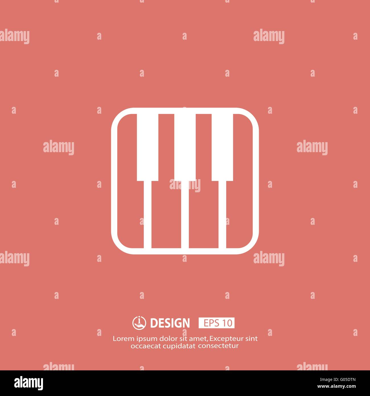 music keyboard icon Stock Vector Image & Art - Alamy