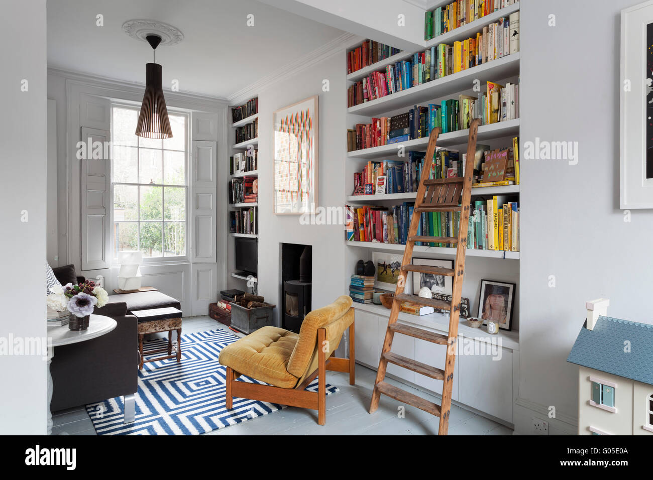 Angled view of interior. London townhouse, London, United Kingdom ...