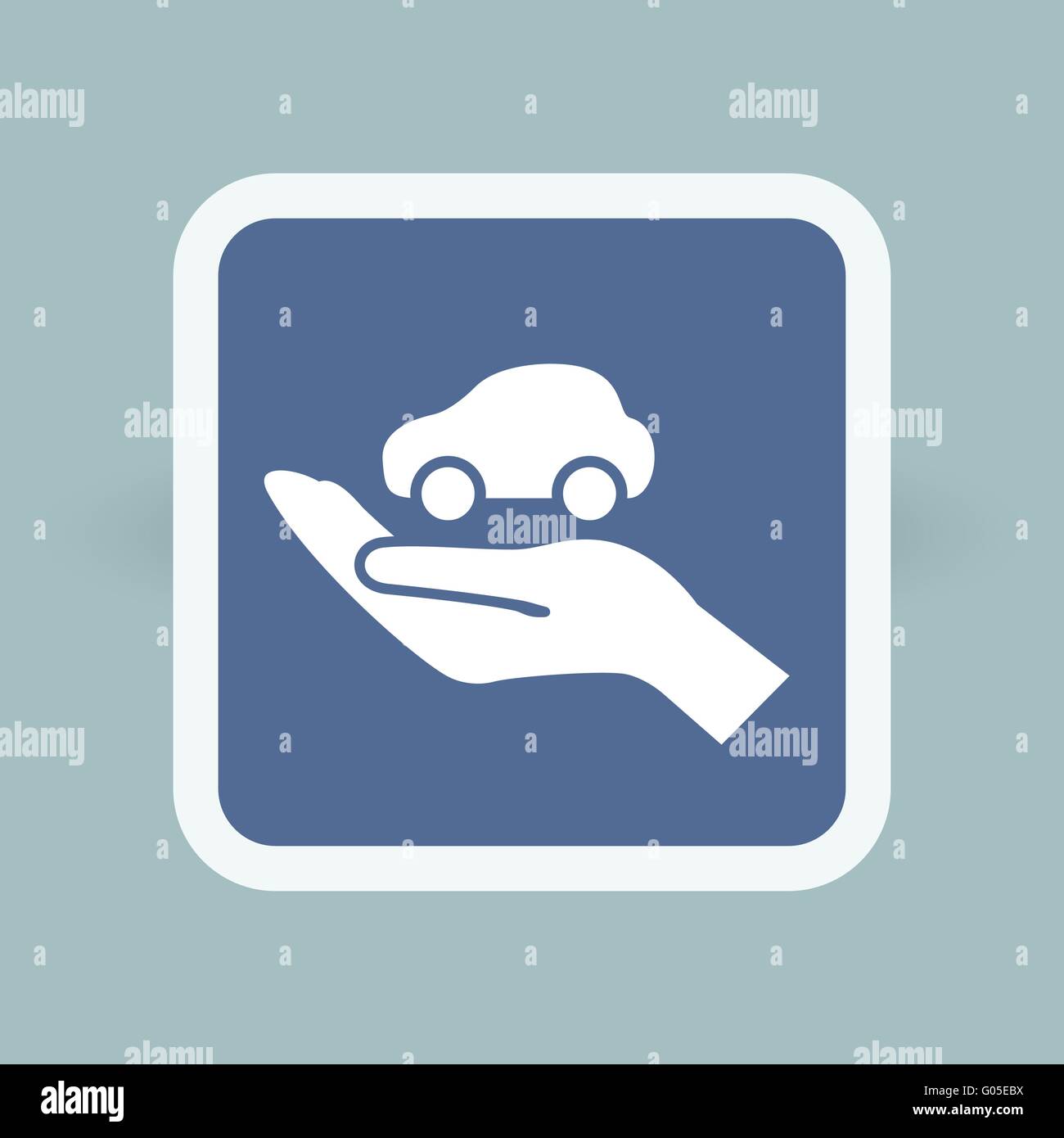 car in hand icon Stock Vector Image & Art - Alamy