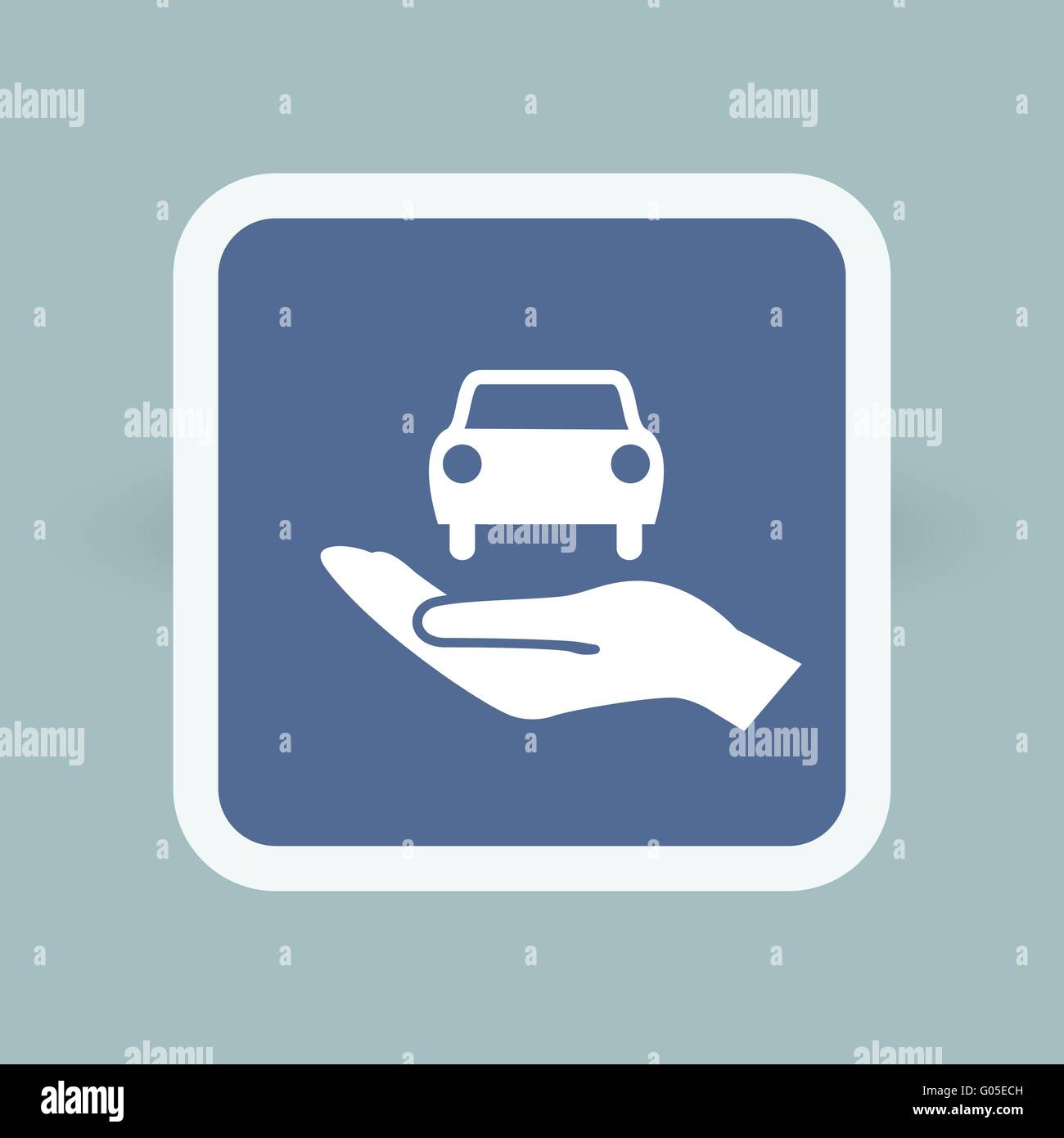 car in hand icon Stock Vector Image & Art - Alamy