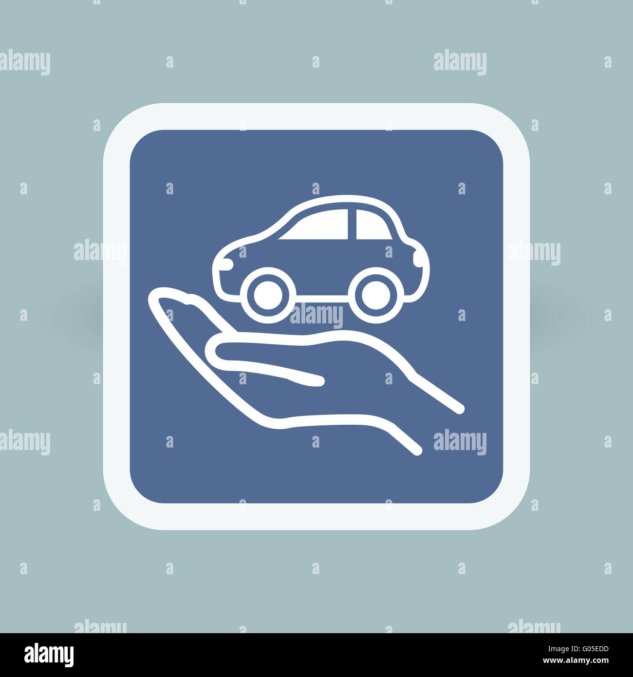 car in hand icon Stock Vector Image & Art - Alamy