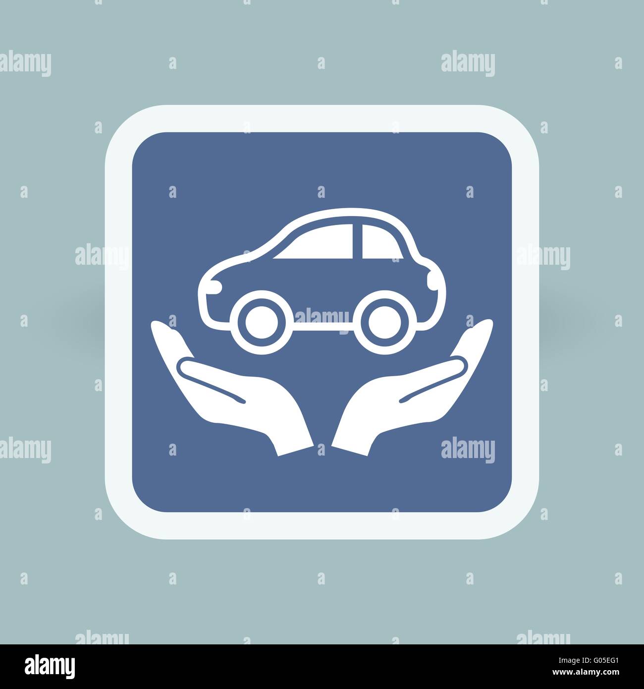 car in hand icon Stock Vector Image & Art - Alamy