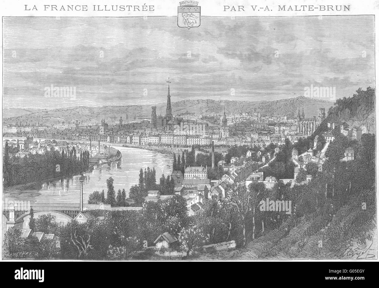 Rouen france seine Black and White Stock Photos & Images - Alamy