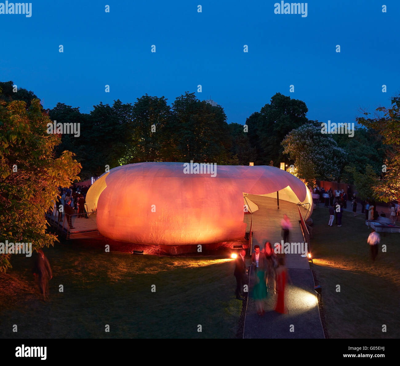 Opening night at the Serpentine Summer Pavilion 2014. Serpentine Summer ...