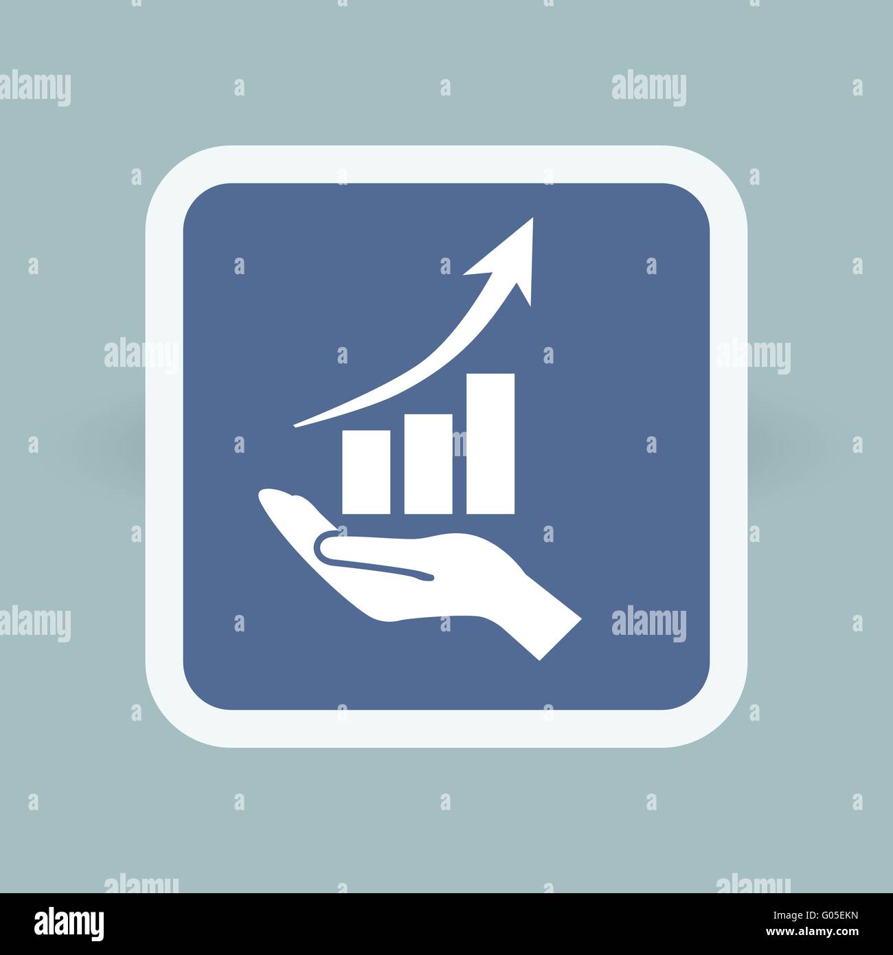 graph in hand icon Stock Vector Image & Art - Alamy