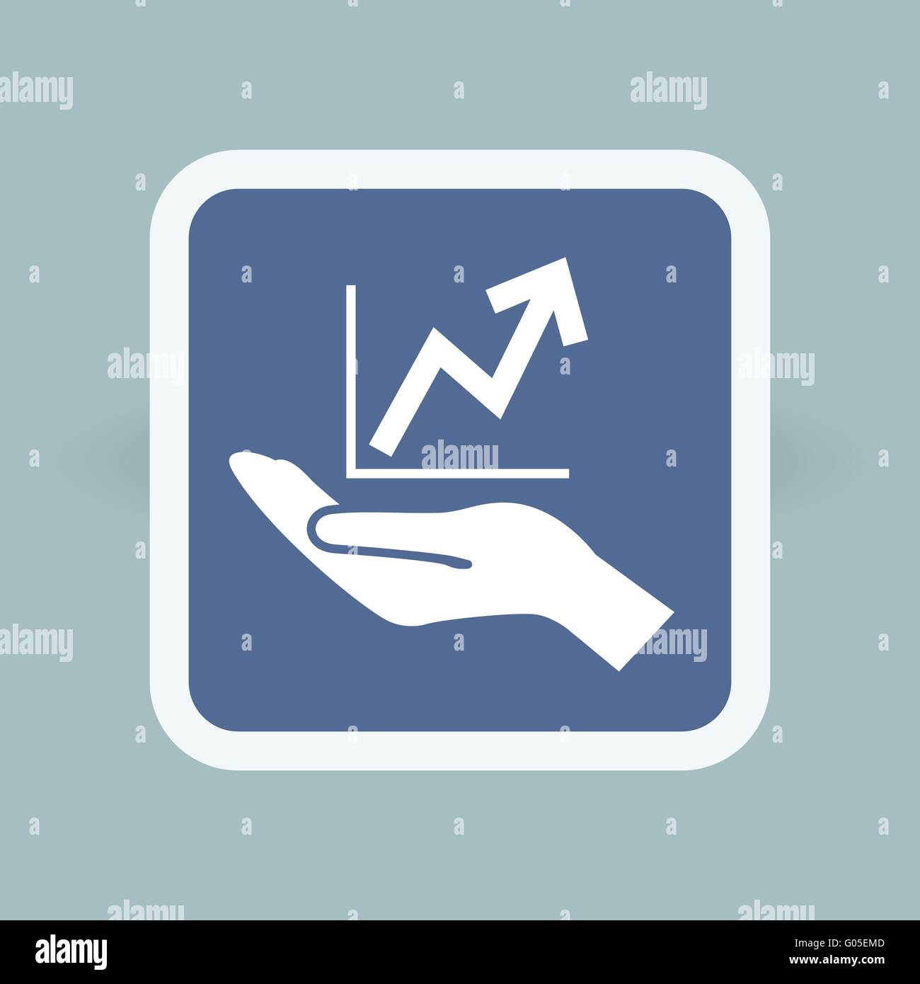 graph in hand icon Stock Vector Image & Art - Alamy