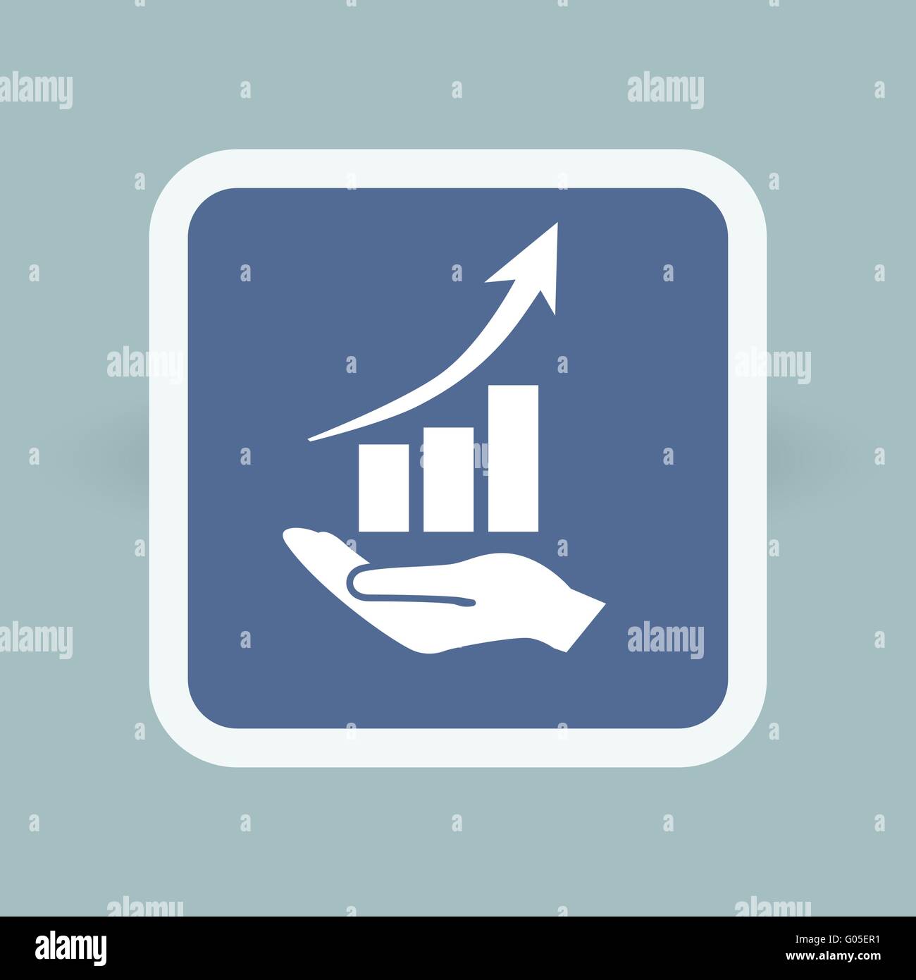 graph in hand icon Stock Vector Image & Art - Alamy