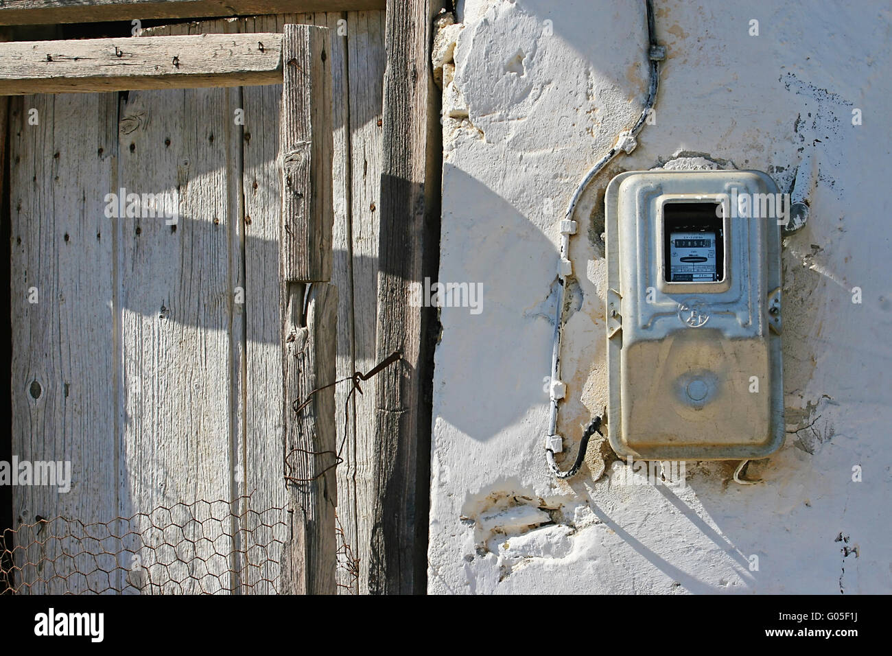 Greek electric meter hi-res stock photography and images - Alamy